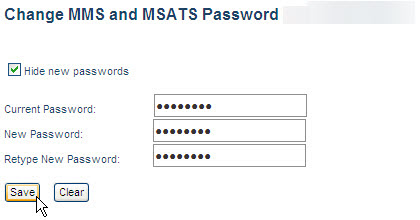 Changing your participant user password